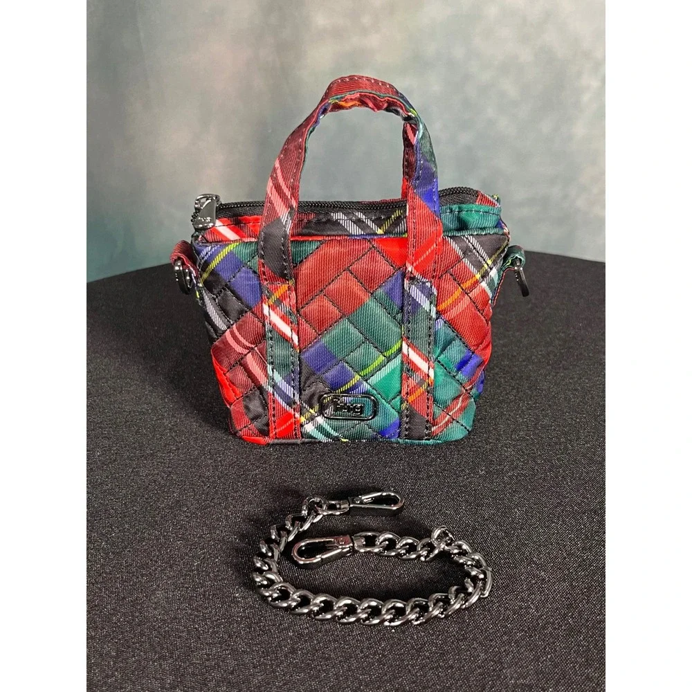 lug | Bags | Lug Gogo Mini Quilted Plaid Micro Tote Bag Charm Multi ...